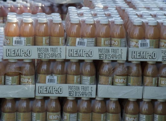 Bottles Hemp2o Stacked Sale First Sponsored Editorial Stock Photo ...
