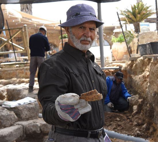 Israel Antiquities Worker Shows Teeth Animal Editorial Stock Photo ...