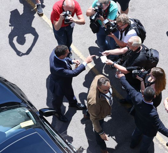 Adam Sandler Signs Autographs After Photocall Editorial Stock Photo ...