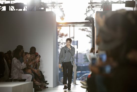 Designer Calvin Luo Walks Runway Calvin Editorial Stock Photo - Stock ...