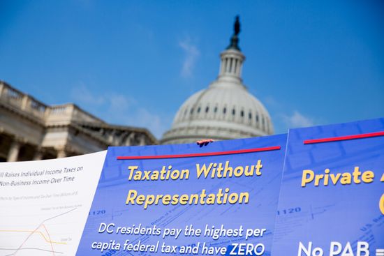 Poster Stating Taxation Without Representation Stands Editorial Stock ...