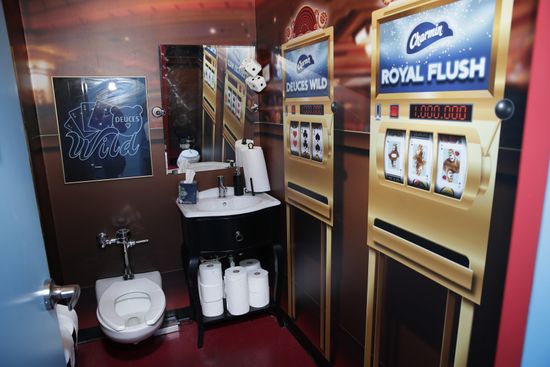 Casino Themed Charmin Restroom Open Public Editorial Stock Photo ...