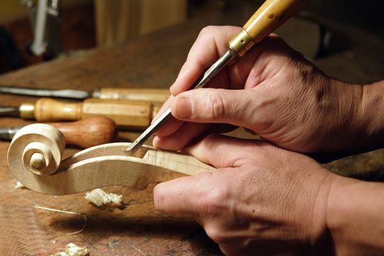 Luthier Work His Workshop Luthier Craftsperson Editorial Stock Photo ...