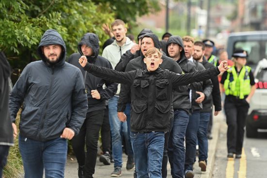 Barrow Fans Escorted Stadium Editorial Stock Photo - Stock Image ...