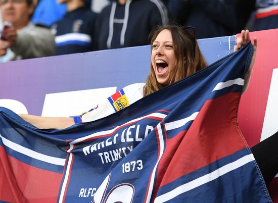 Wakefield Trinity Fans Celebrate Their Victory Editorial Stock Photo ...