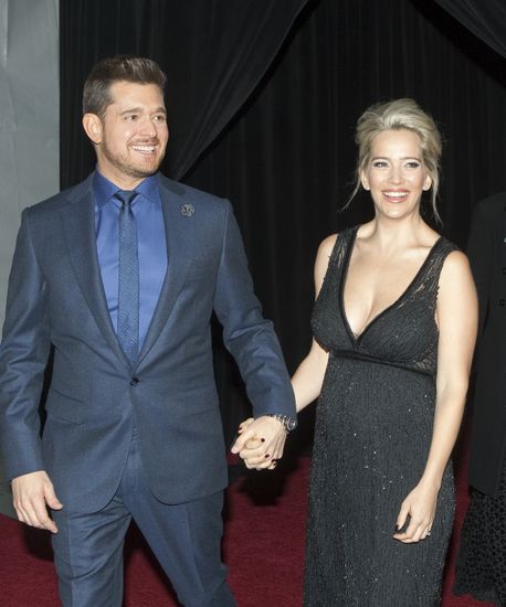 Michael Buble His Wife Luisana Arrive Editorial Stock Photo - Stock ...