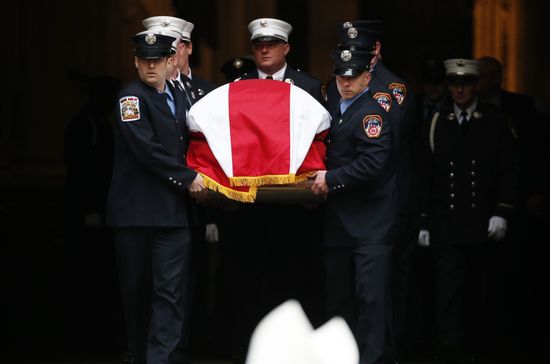 Pallbearers Carry Out Casket New York Editorial Stock Photo - Stock ...