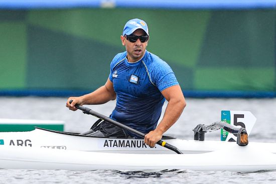 Atamanuk Emilio Ariel Arg Canoe Sprint Editorial Stock Photo - Stock ...