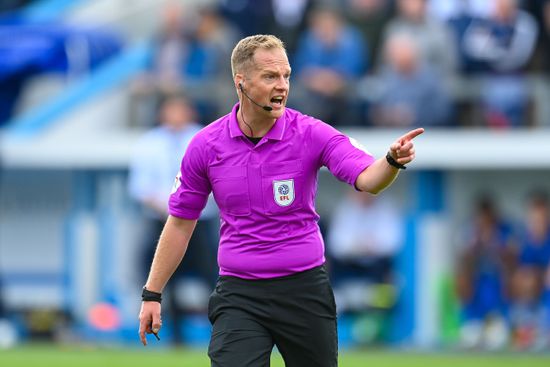 Referee Martin Coy During Efl Sky Editorial Stock Photo - Stock Image ...