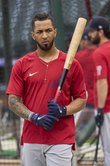 Atlanta Left Fielder Eddie Rosario 8 Editorial Stock Photo - Stock ...