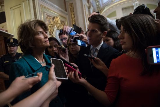Sen Lisa Murkowski Rak Speaks Reporters Editorial Stock Photo - Stock ...