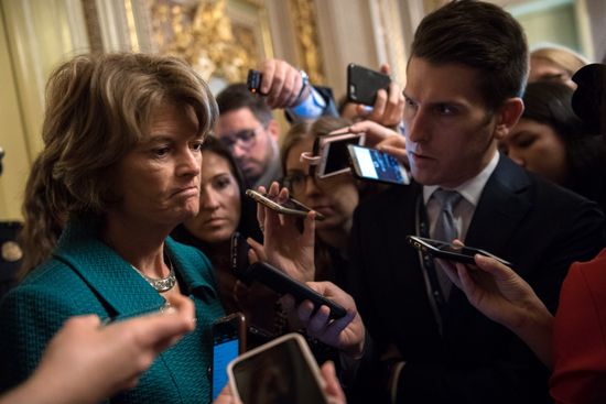 Sen Lisa Murkowski Rak Speaks Reporters Editorial Stock Photo - Stock ...