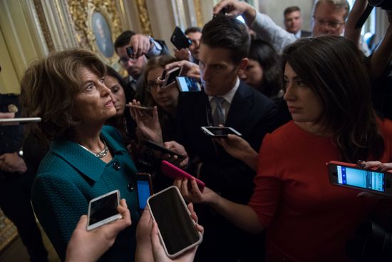 Sen Lisa Murkowski Rak Speaks Reporters Editorial Stock Photo - Stock ...