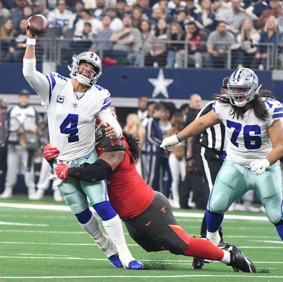 Dallas Cowboys Dak Prescott Sacked By Editorial Stock Photo - Stock ...