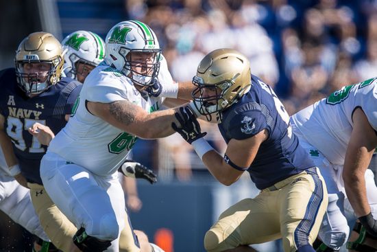 Marshall Thundering Herd Offensive Lineman Dalton Editorial Stock Photo ...