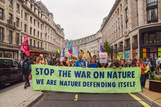 Protesters Hold Stop War On Nature Editorial Stock Photo - Stock Image ...