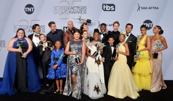 Cast This Us Appear Backstage Award Editorial Stock Photo - Stock Image ...