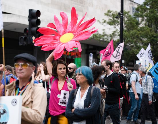 Activist Seen Holding Large Flower During Editorial Stock Photo - Stock ...