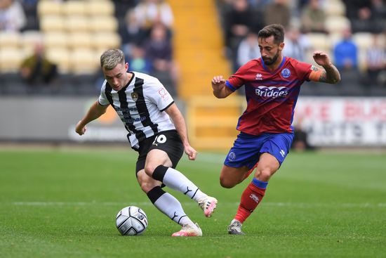 Callum Roberts Notts County Lewis Kinsella Editorial Stock Photo ...