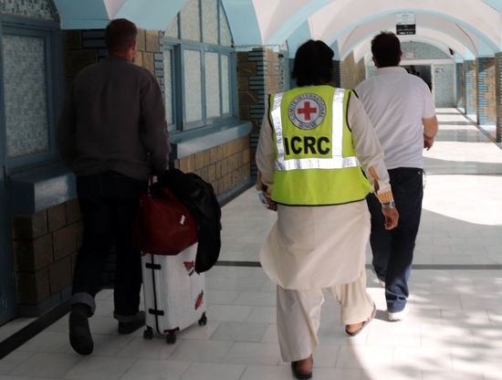 International Committee Red Cross Icrc Staff Editorial Stock Photo ...