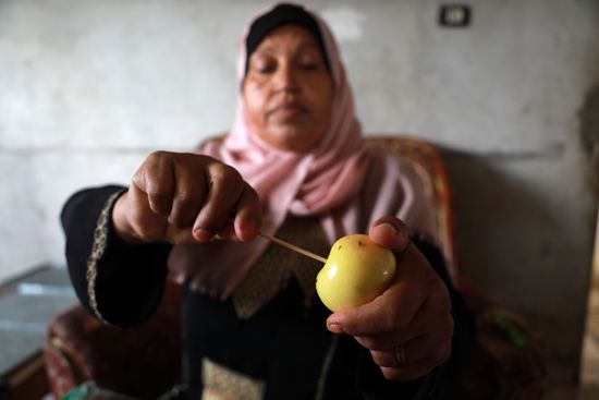 Palestinian Hanan Hamad 50 Makes Candy Editorial Stock Photo - Stock ...