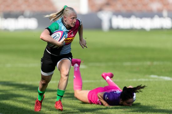 Heather Cowell Harlequins Women Runs Ball Editorial Stock Photo - Stock ...