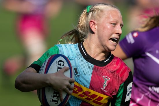 Heather Cowell Harlequins Women Runs Ball Editorial Stock Photo - Stock ...