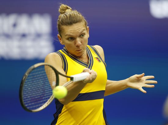 Simona Halep Romania Hits Return Elina Editorial Stock Photo - Stock ...