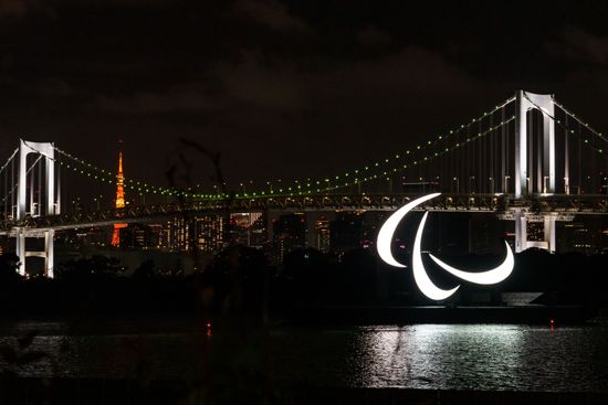 Three Agitos Tokyo 2020 Paralympic Symbol Editorial Stock Photo - Stock ...