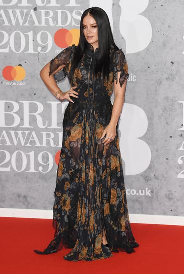 British Singer Lily Allen Attends Brit Editorial Stock Photo - Stock ...