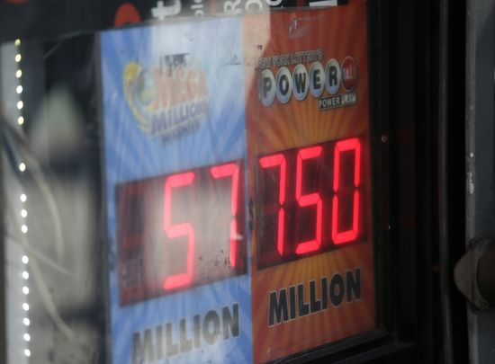 Powerball Lottery Jackpot Sign News Stand Editorial Stock Photo - Stock ...