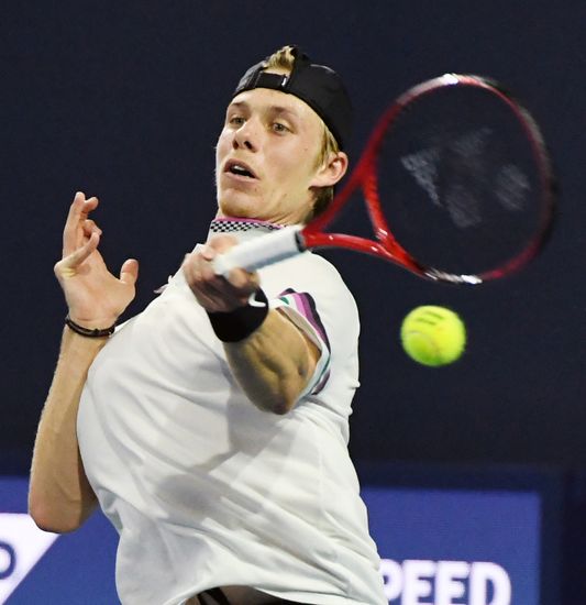 Denis Shapovalov Canada Hits Forehand Back Editorial Stock Photo - Stock Image | Shutterstock