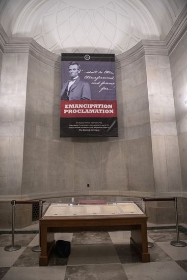Emancipation Proclamation On Display Special Exhibit Editorial Stock ...