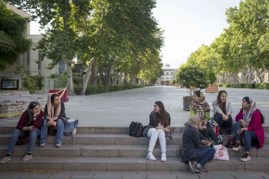Iranian University Students Hang Out After Editorial Stock Photo ...
