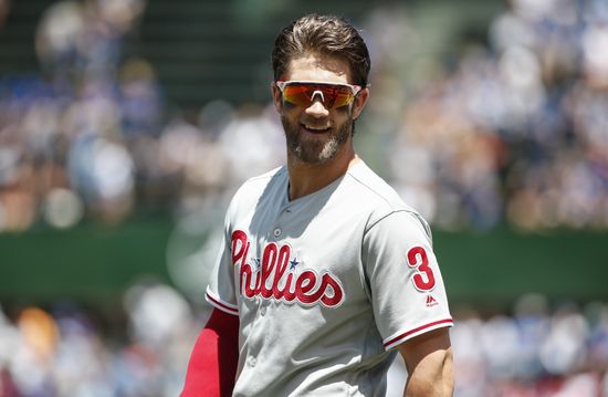 Philadelphia Phillies Bryce Harper Smiles Before Editorial Stock Photo ...
