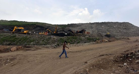 View Okhla Landfill On September 6 Editorial Stock Photo - Stock Image ...