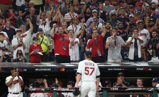Hometown Crowd Cheers Cleveland Indians Pitcher Editorial Stock Photo ...