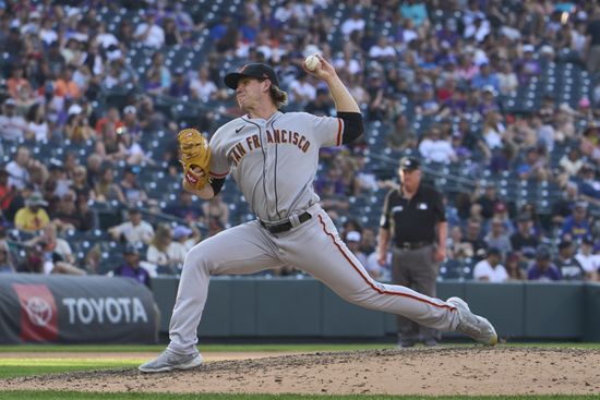 San Francisco Pitcher Caleb Baragar 45 Editorial Stock Photo - Stock ...
