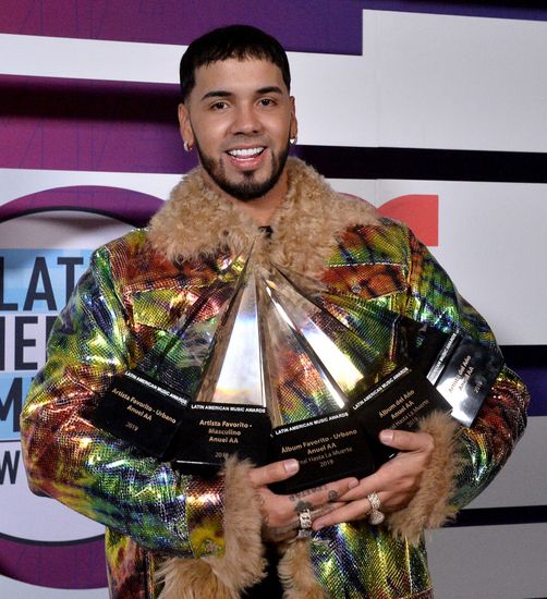 Anuel Aa Appears Backstage His Awards Editorial Stock Photo - Stock ...