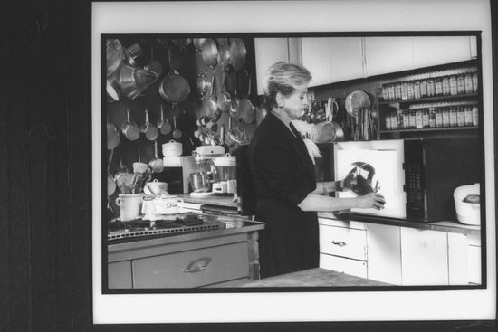 Food Writer Barbara Kafka Putting Plastic Editorial Stock Photo - Stock ...