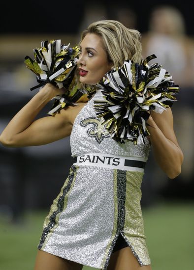 New Orleans Saints Cheerleader Dances During Editorial Stock Photo ...