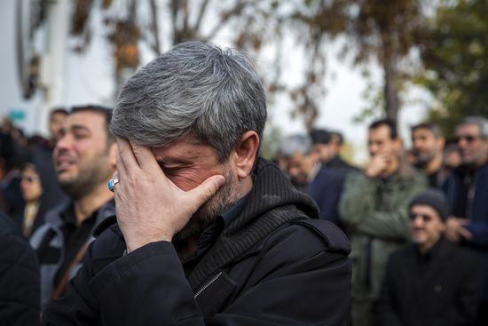 Iranian Man Cries Thousands Iranians Take Editorial Stock Photo - Stock ...