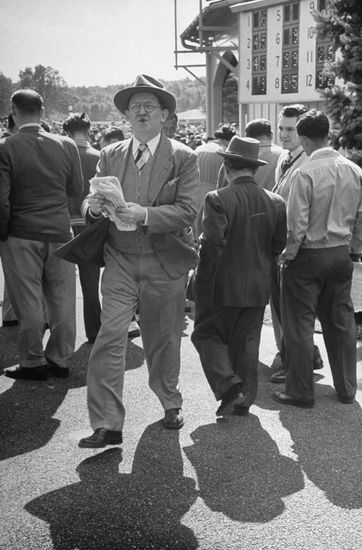 Gambler Robert Blakey Attending Horse Race Editorial Stock Photo ...