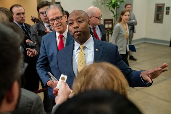 Tim Scott Rsc Speaks Senate Subway Editorial Stock Photo - Stock Image ...