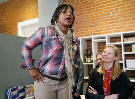 Missouri State Auditor Nicole Galloway Laughs Editorial Stock Photo ...