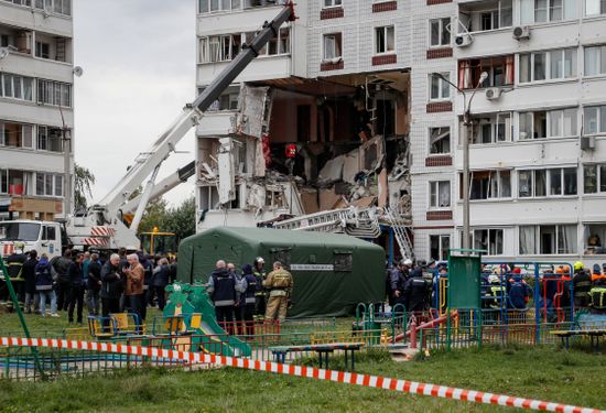 Rescue Operations Aftermath Gas Explosion Ninestorey Editorial Stock ...