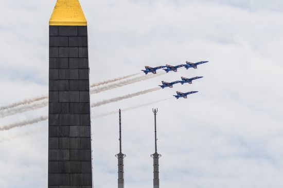 Us Navy Blue Angels Perform Flyby Editorial Stock Photo - Stock Image ...