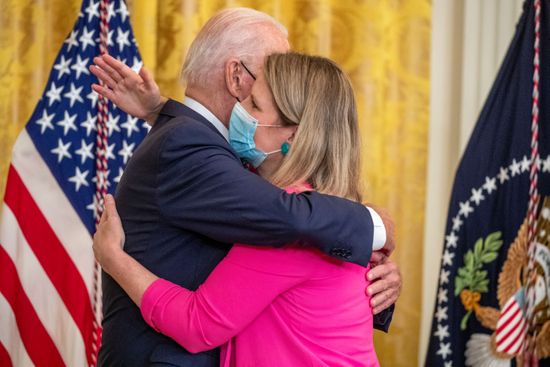 Us President Joe Biden Hugs Aflcio Editorial Stock Photo - Stock Image ...