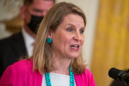 Aflcio President Elizabeth Shuler Delivers Remarks Editorial Stock ...