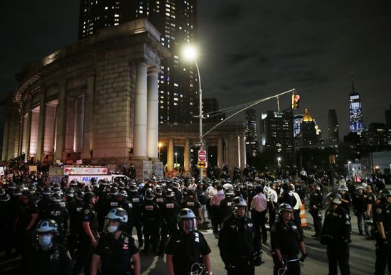 Nypd Police Officers Riot Gear Stop Editorial Stock Photo - Stock Image ...